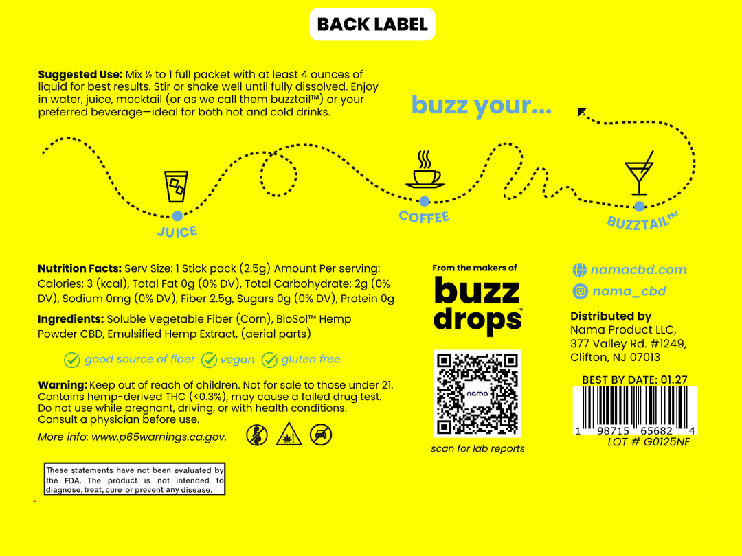Buzz Packs™ [THC and CBD Powder Drink Mix] – nama