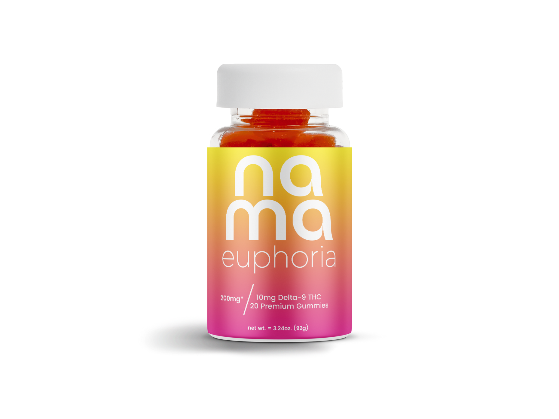 Euphoria Pink Lemonade Flavored Gummies with THC | nama CBD™