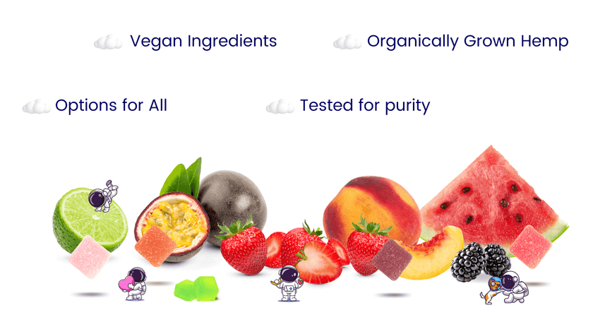 Buy Hemp Infused Vegan Gummies | Full Spectrum Hemp Gummies - nama