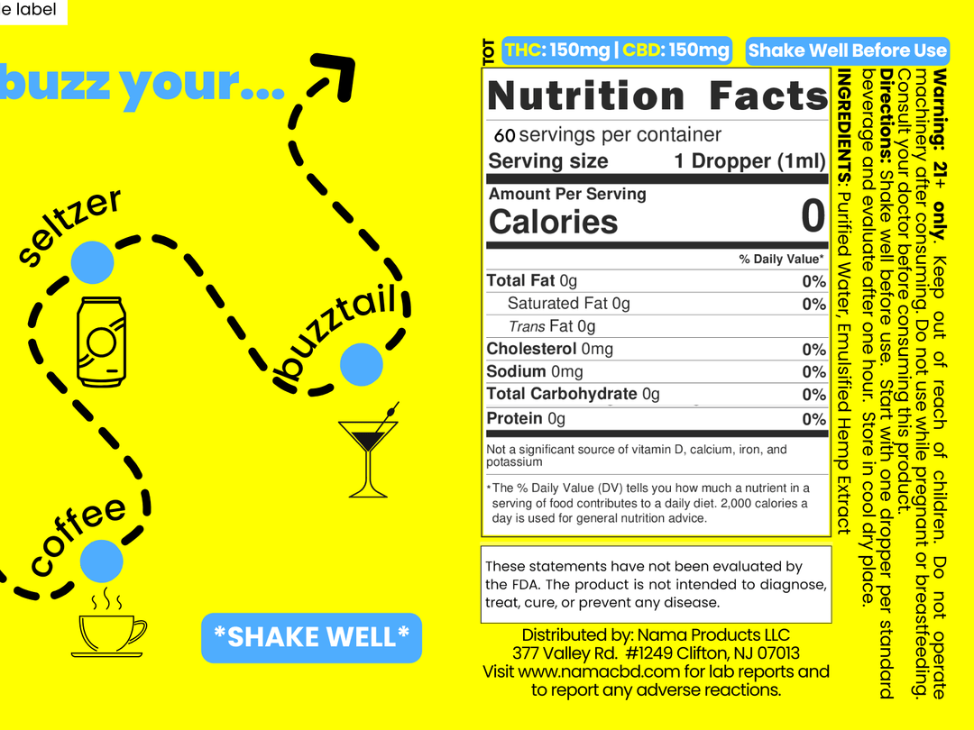 Buzz Drops™ Liquid THC Drink – nama