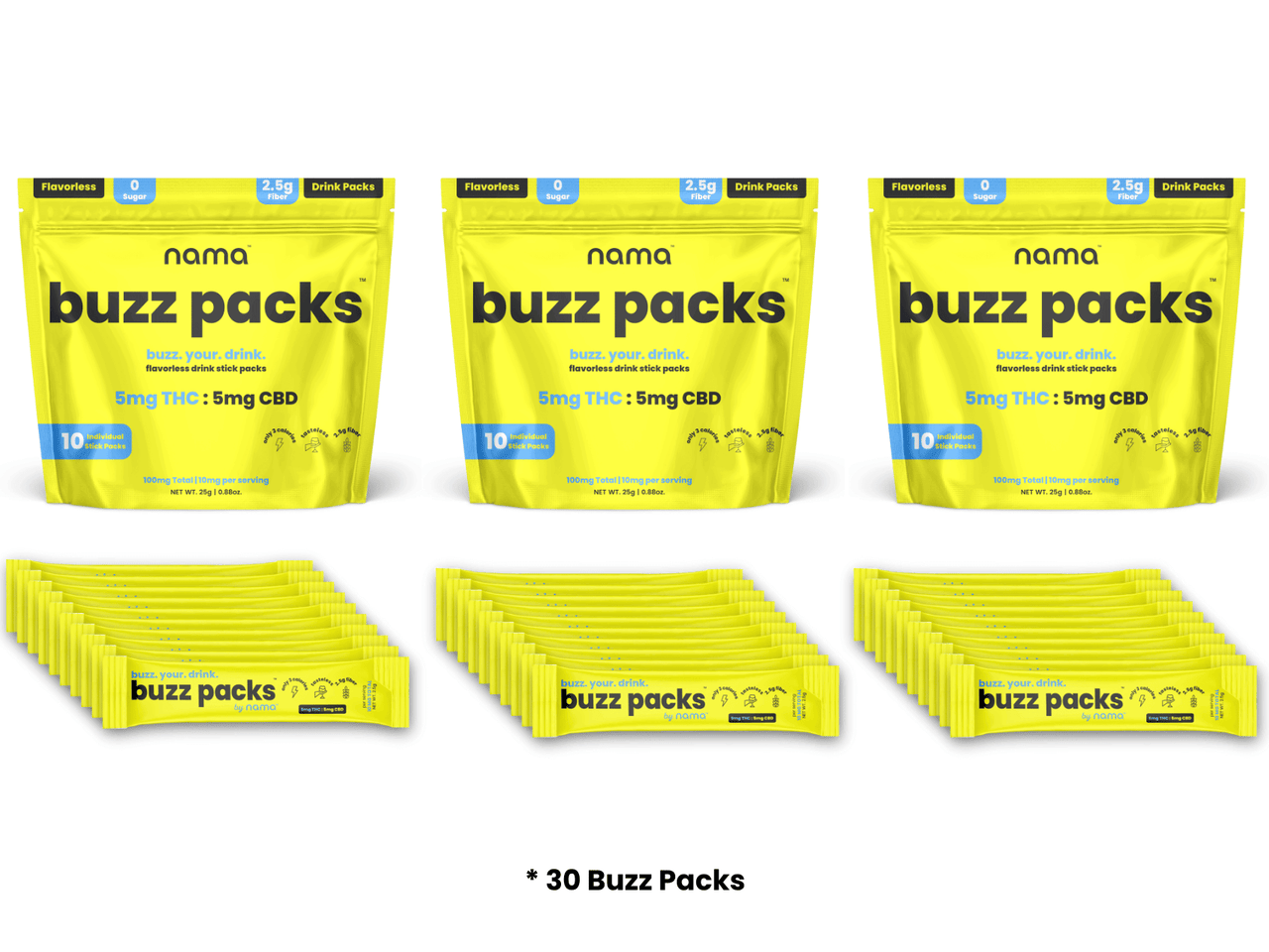 Buzz Packs™ [THC and CBD Powder Drink Mix] – nama
