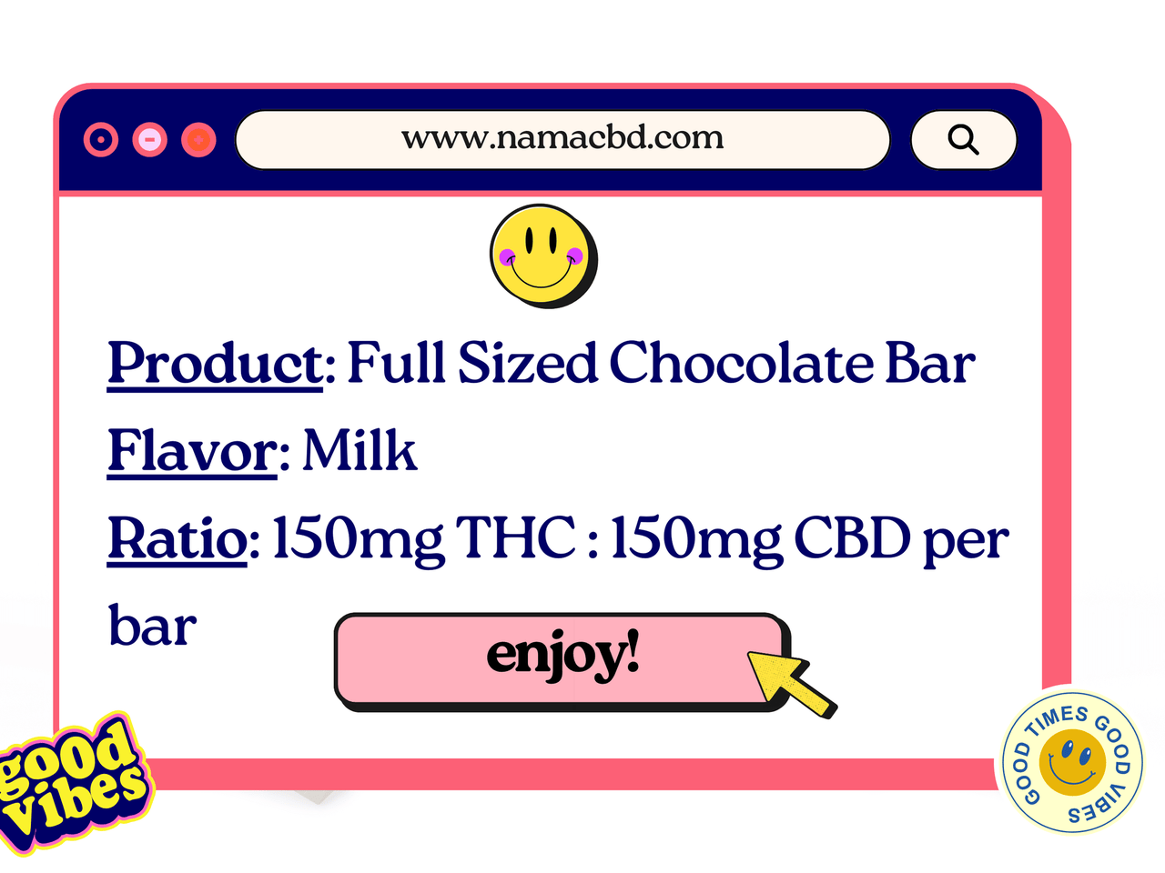 THC Milk Chocolate Bar – nama THC Milk Chocolate Bar – nama