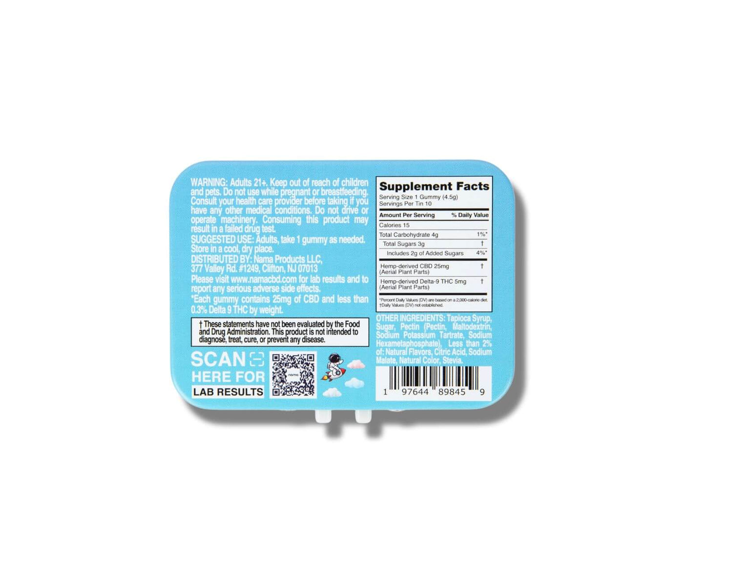 Relax Plus Gummies with THC and CBD | Full Spectrum Hemp Gummies | namaCBD