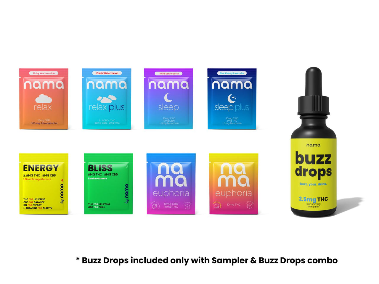 nama CBD and THC Sampler